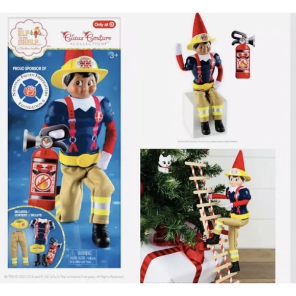 Other | New Elf On The Shelf Firefighter Outfit Claus Couture Target ...